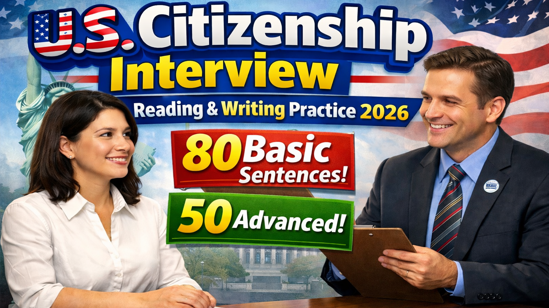 U.S. Citizenship Reading & Writing Practice – Easy Way to Pass the – US ...